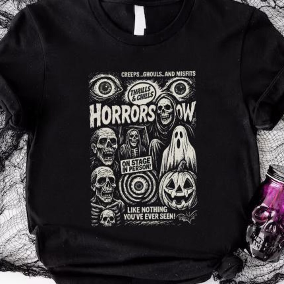 Scary Movie Shirt For ,Horror Nights Tee,Spooky Show Shirt,Winter ...