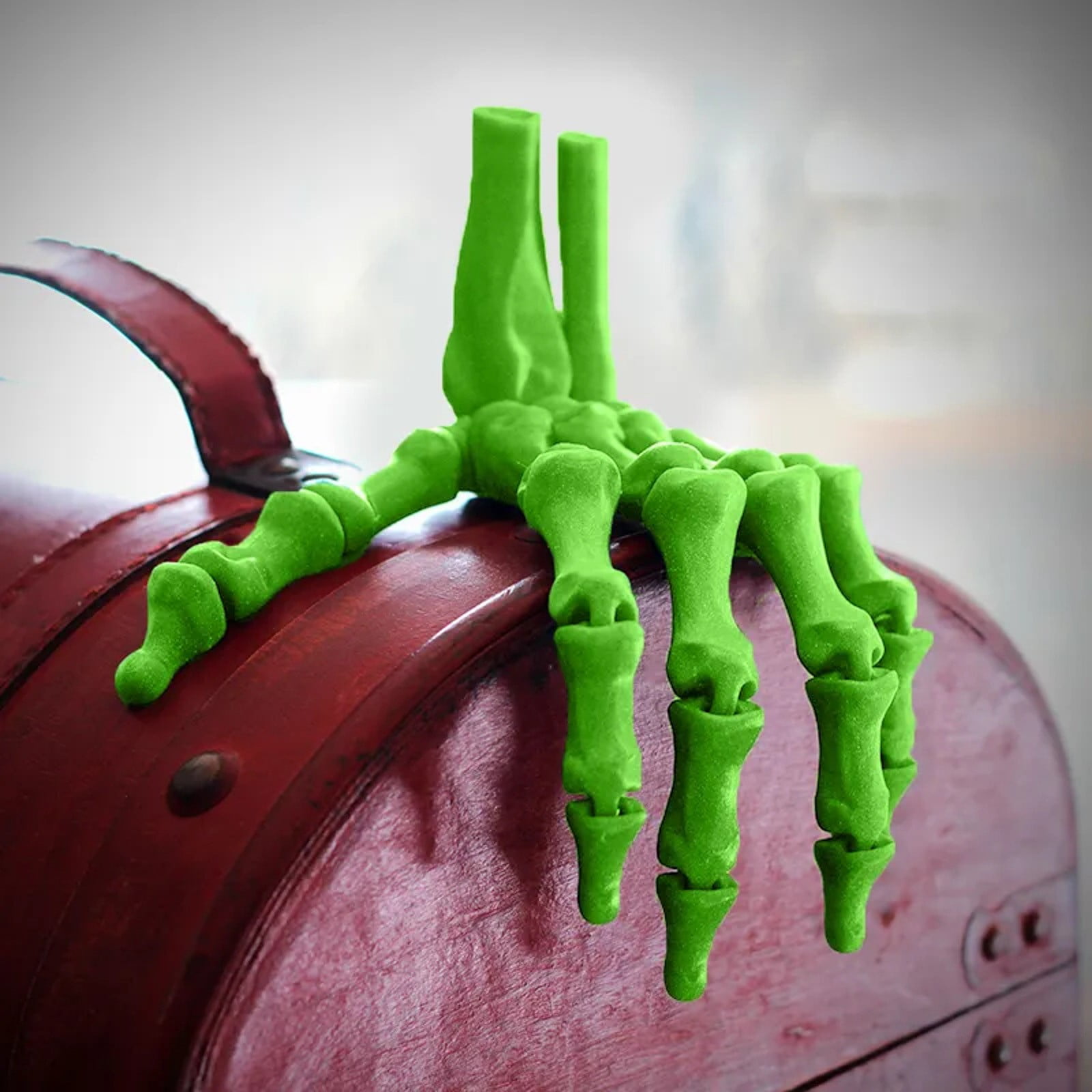Scary Novelty 3D Printed Skeleton Hand Bone Cla W Hand Fingers For ...