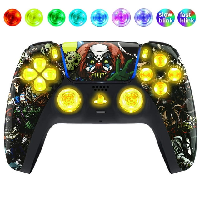 Scary Party Silent Modz LED Light Up Button Wireless Custom Controller ...