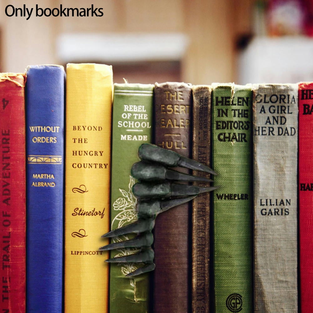 Scary Props Adult Kid Thriller Devil Hand Bookmark Marker Gift Resin ...