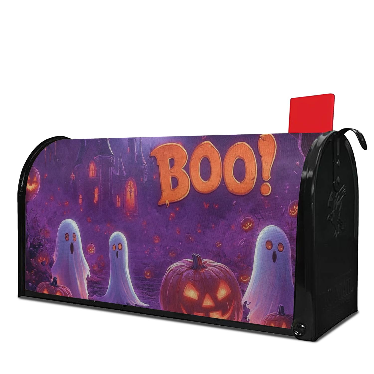 Scary Pumpkin Bat Spider Purple Spooky Halloween Mailbox Covers ...
