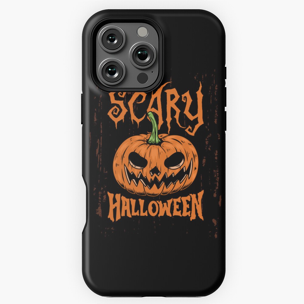 Scary Pumpkin Halloween Creepy Jack O Lantern Horror Design for T ...