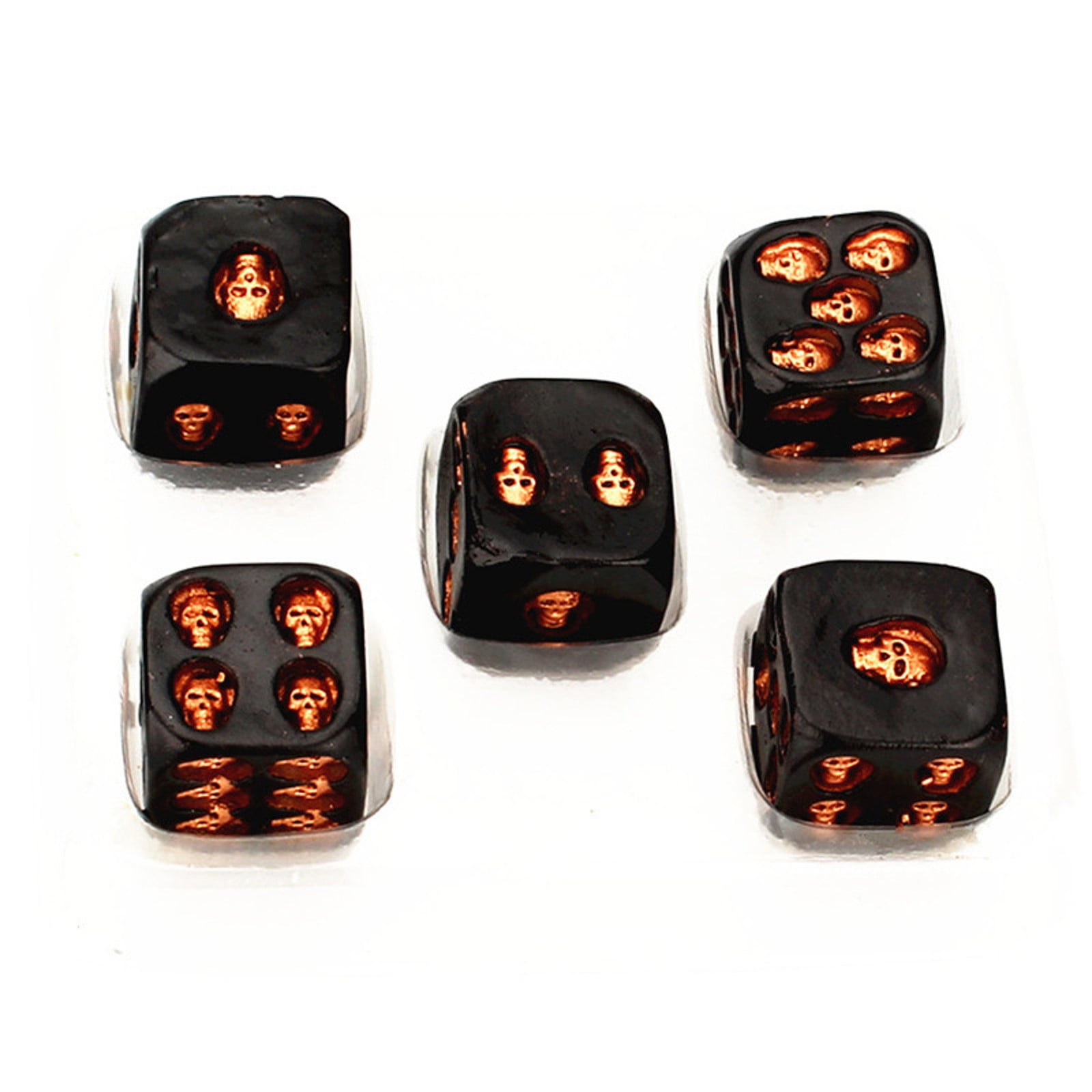 Scary Resin Skeleton Dice Set for Halloween Decorations Party Games ...