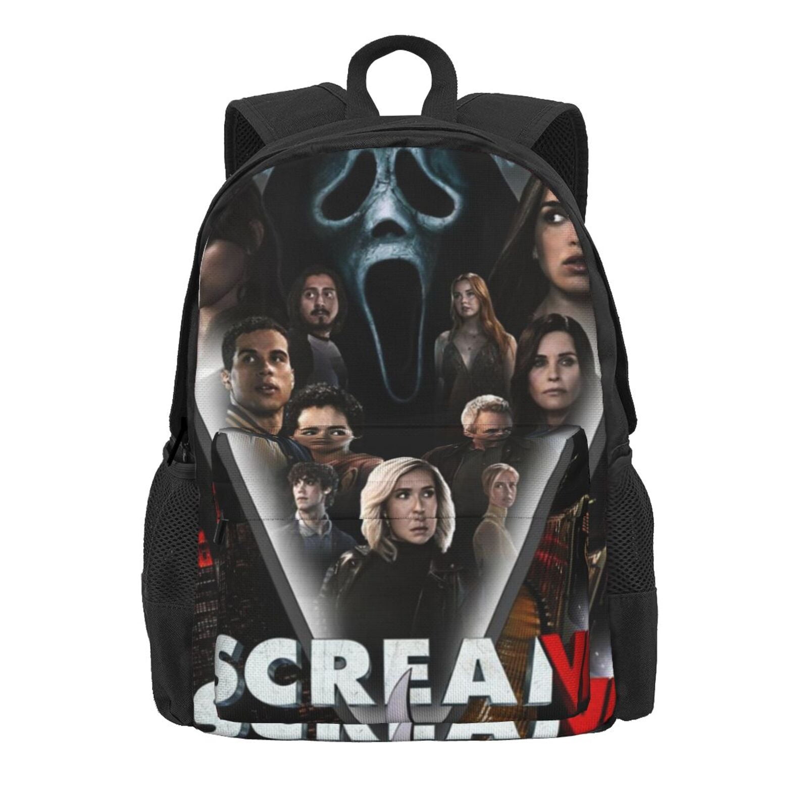 Scary Scream Ghostface Backpack Adjustable Daypack Large Capacity ...