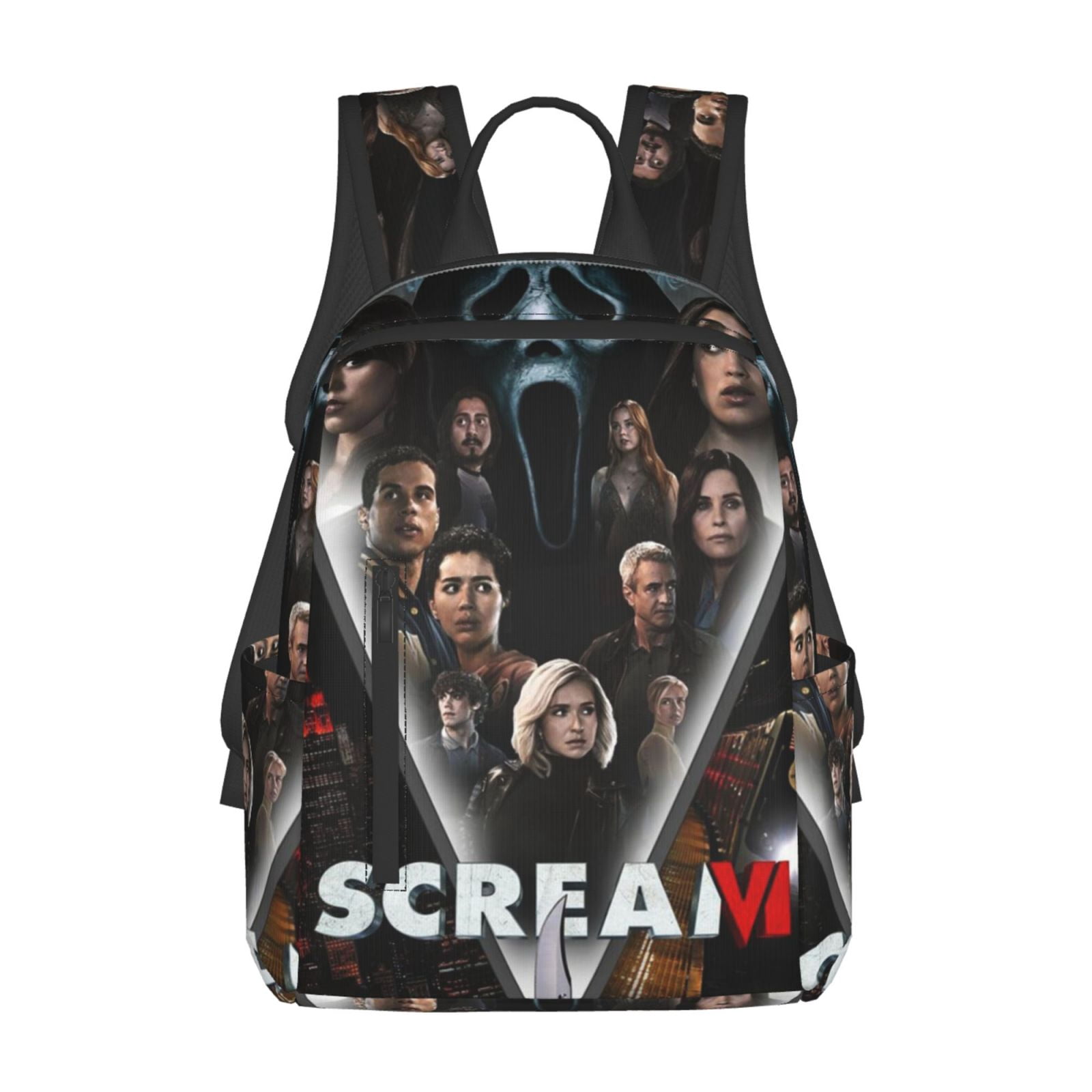 Scary Scream Ghostface Backpack Lightweight Shoulders Daypack School ...