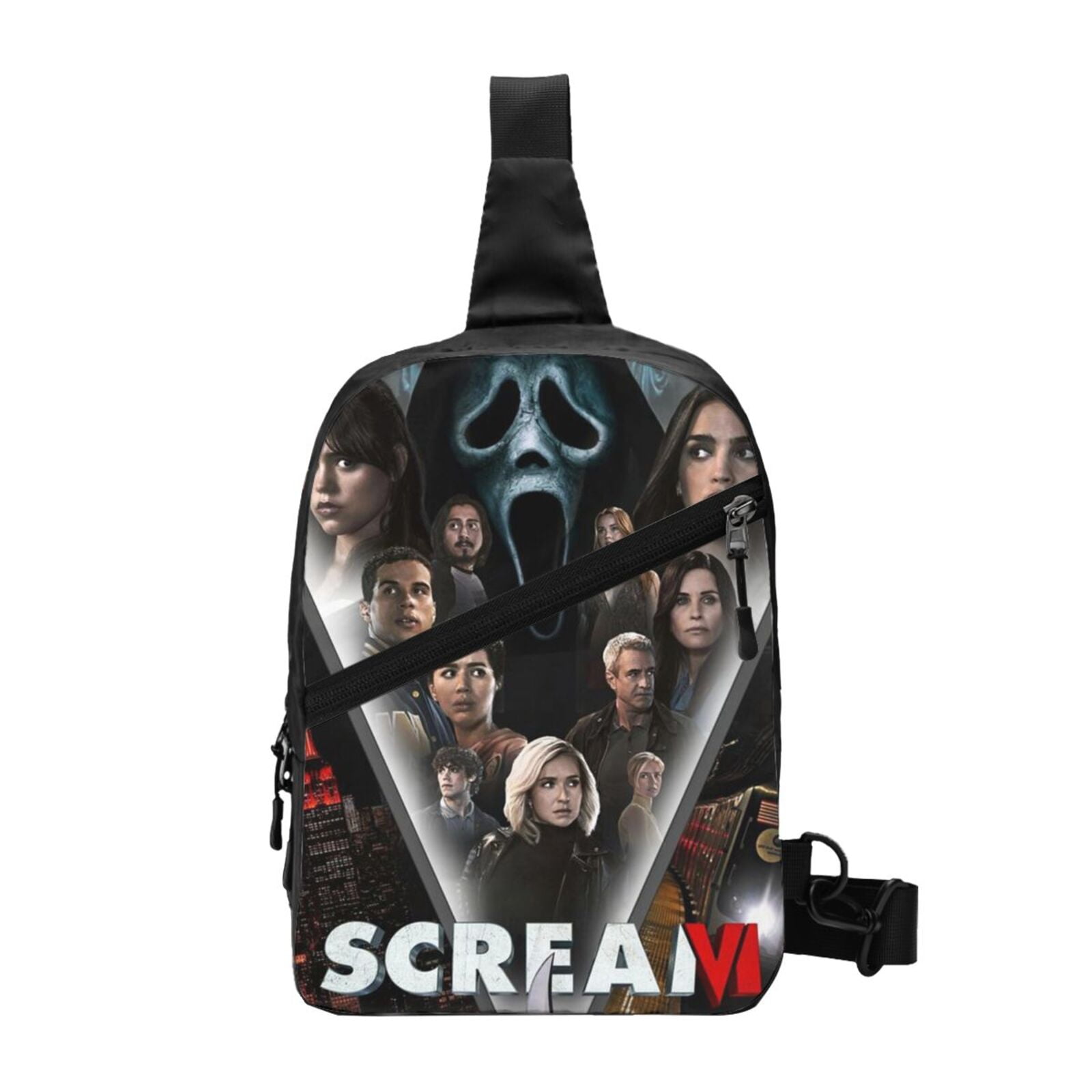 Scary Scream Ghostface Chest Bag Crossbody Folding Adjustable Casual ...