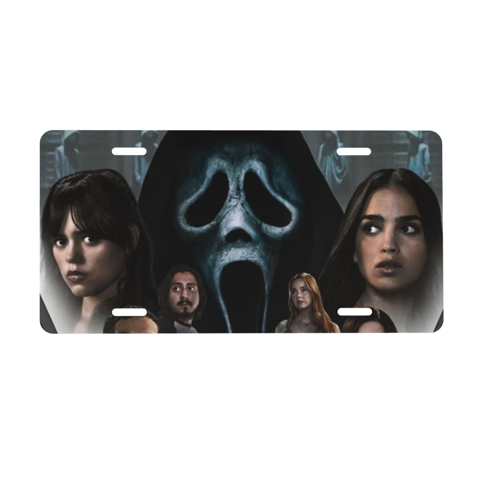 Scary Scream Ghostface License Plate Cover Vanity Tag Decorative ...