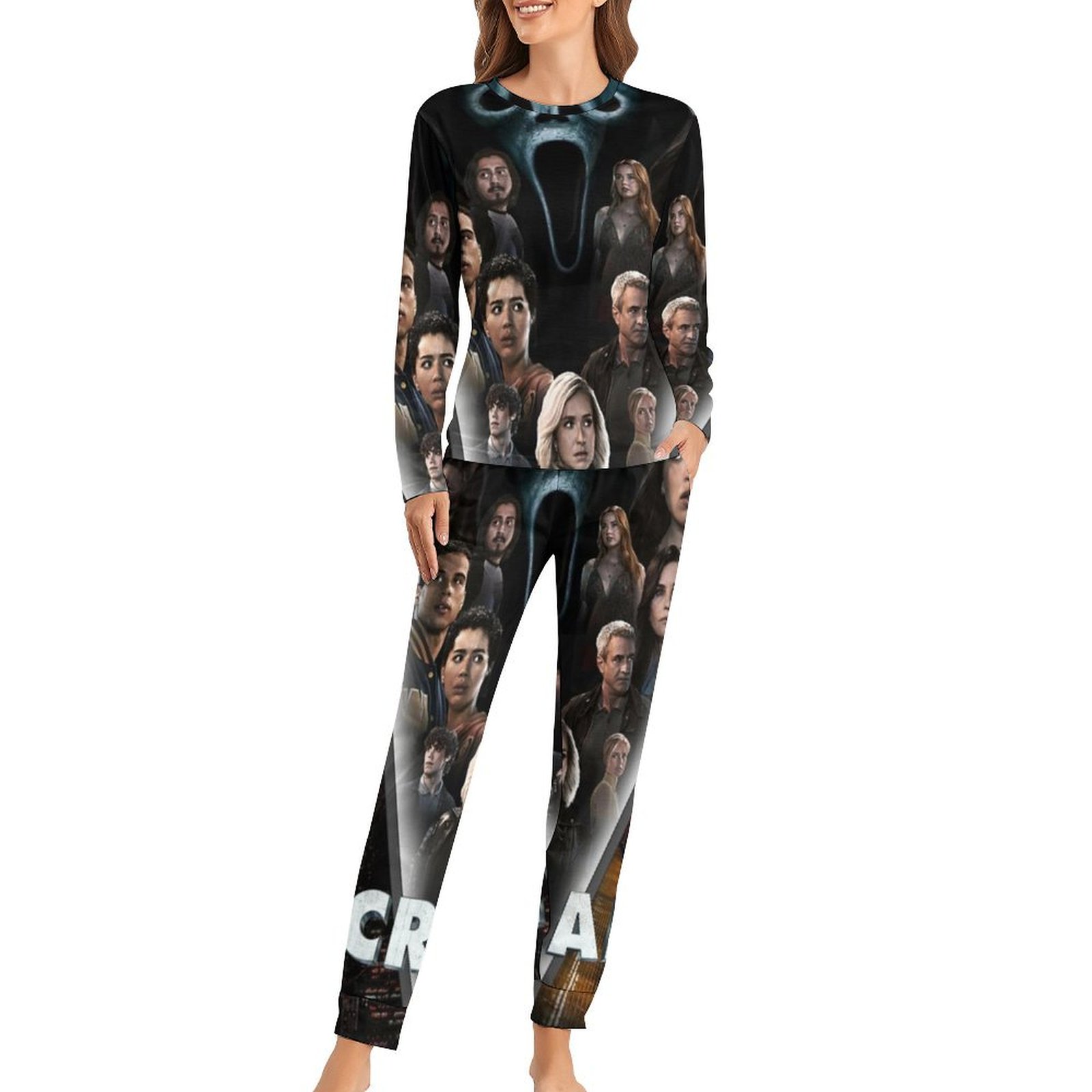 Scary Scream Ghostface Women's Pajama Set Soft Cozy House Wear Sets ...