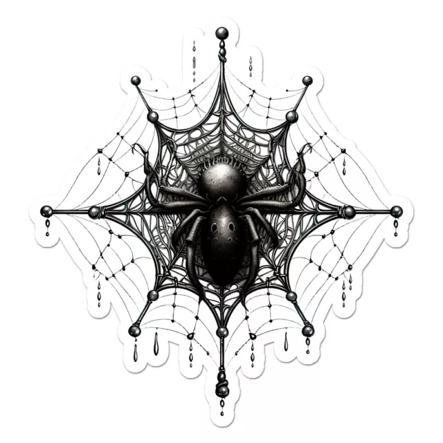 Scary Spider Web Sticker Phone Decal Water Bottle Stickers Car Decals ...