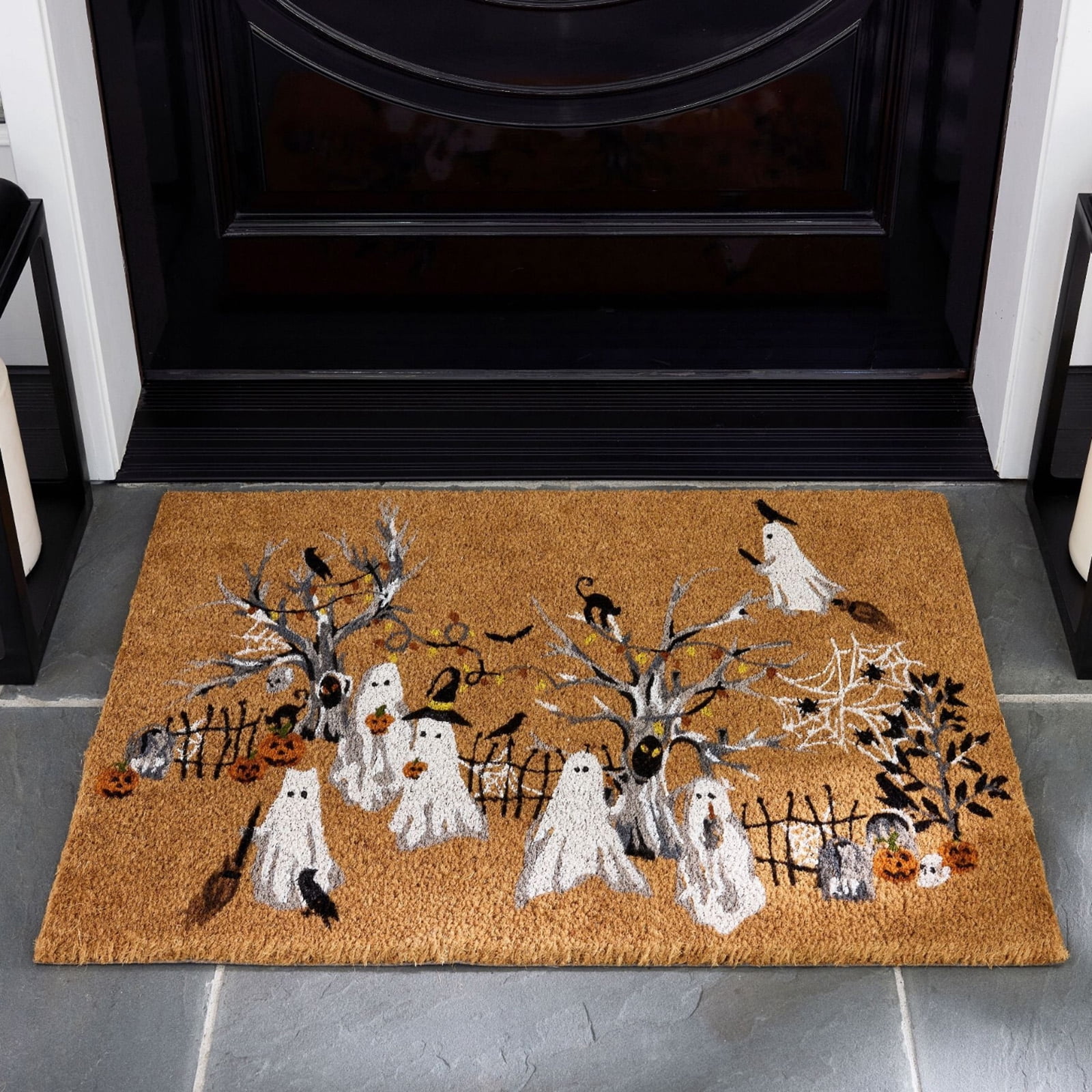 Scary Squad Halloween Doormat, 2025 Welcoming Outdoor Entryway Mat with ...