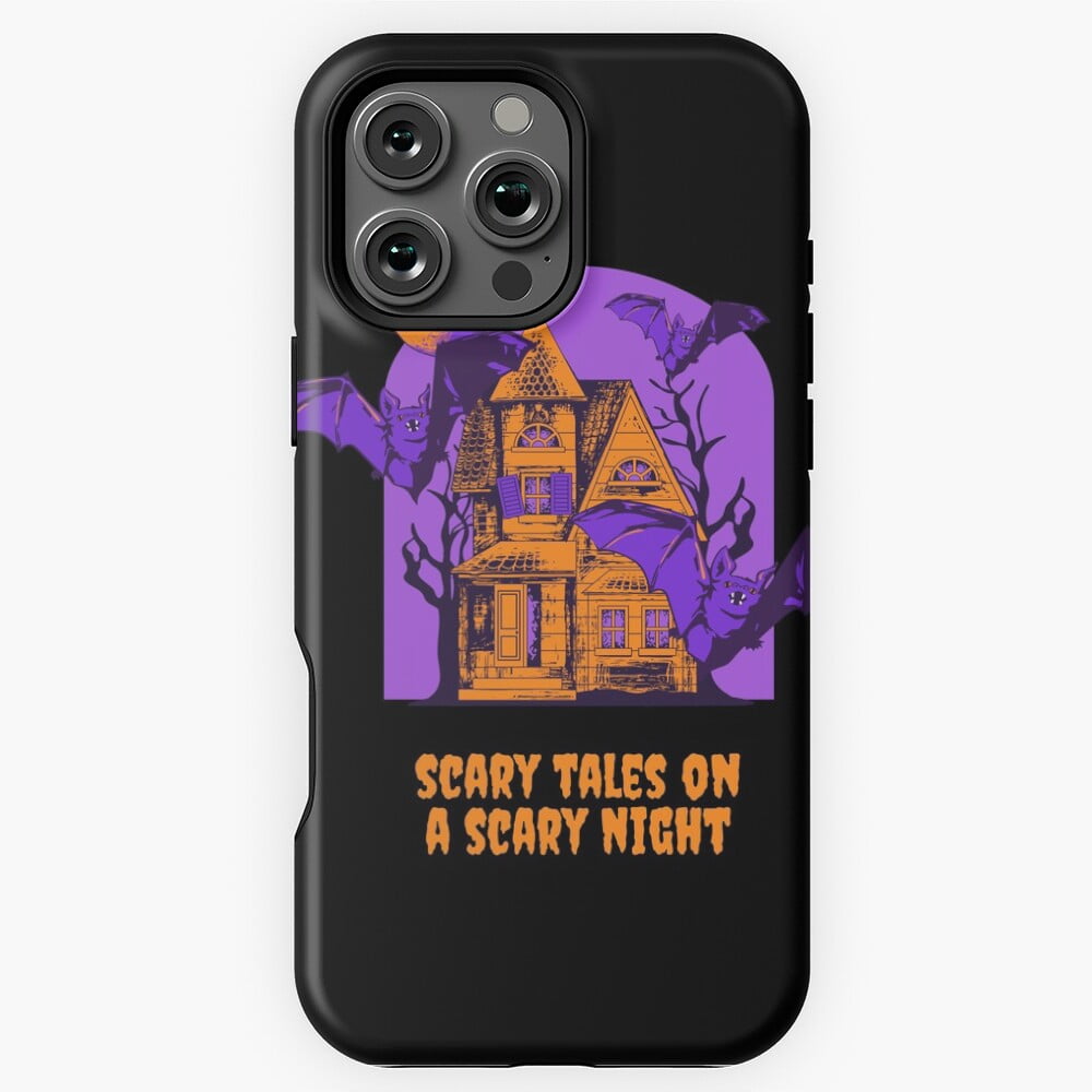 Scary Tales On A Scary Night Phone Case for iPhone 16 15 14 13 12 11 ...