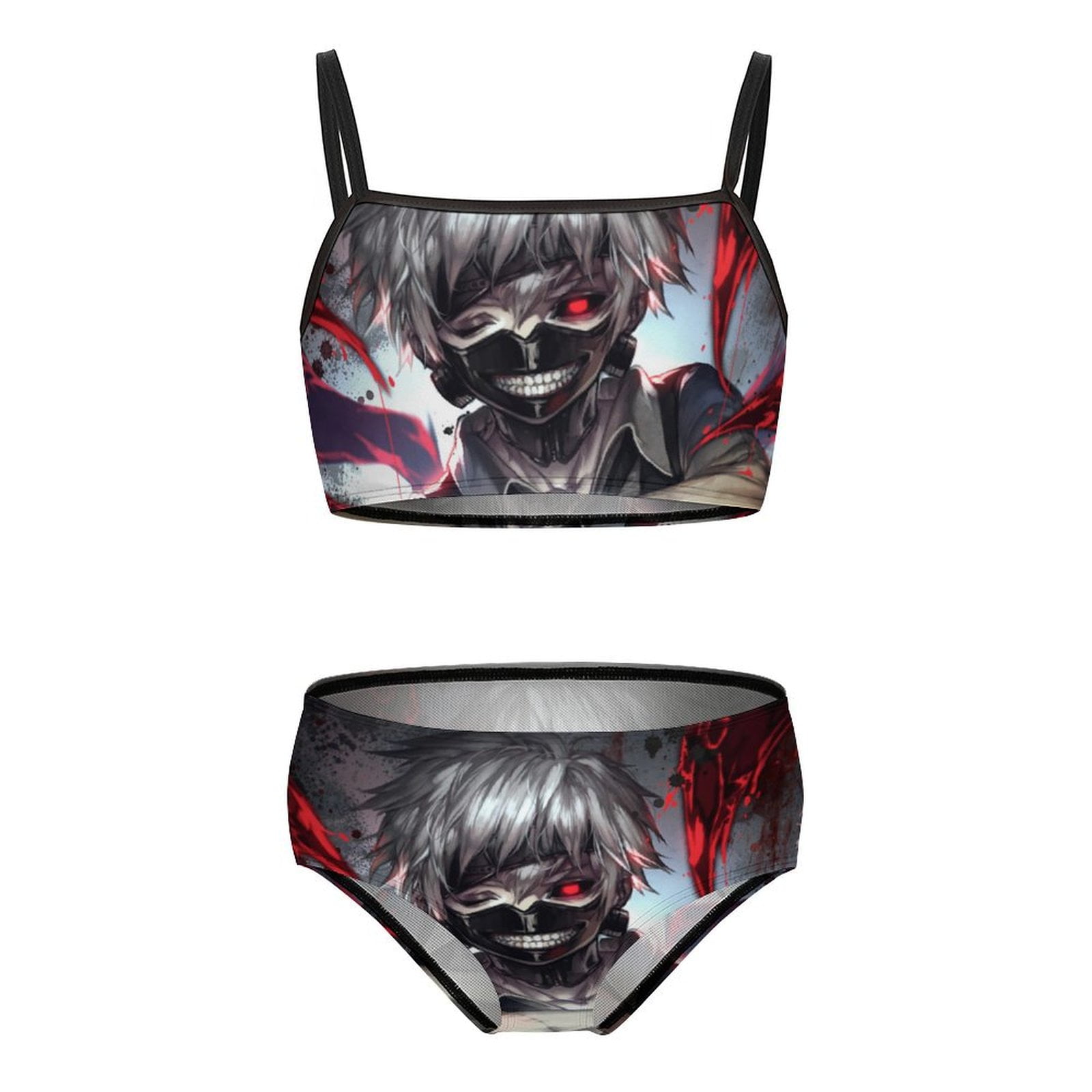 Scary Tokyo Ghoul Children's Swimsuit Girl's Swimwear 2 Piece Bikini ...