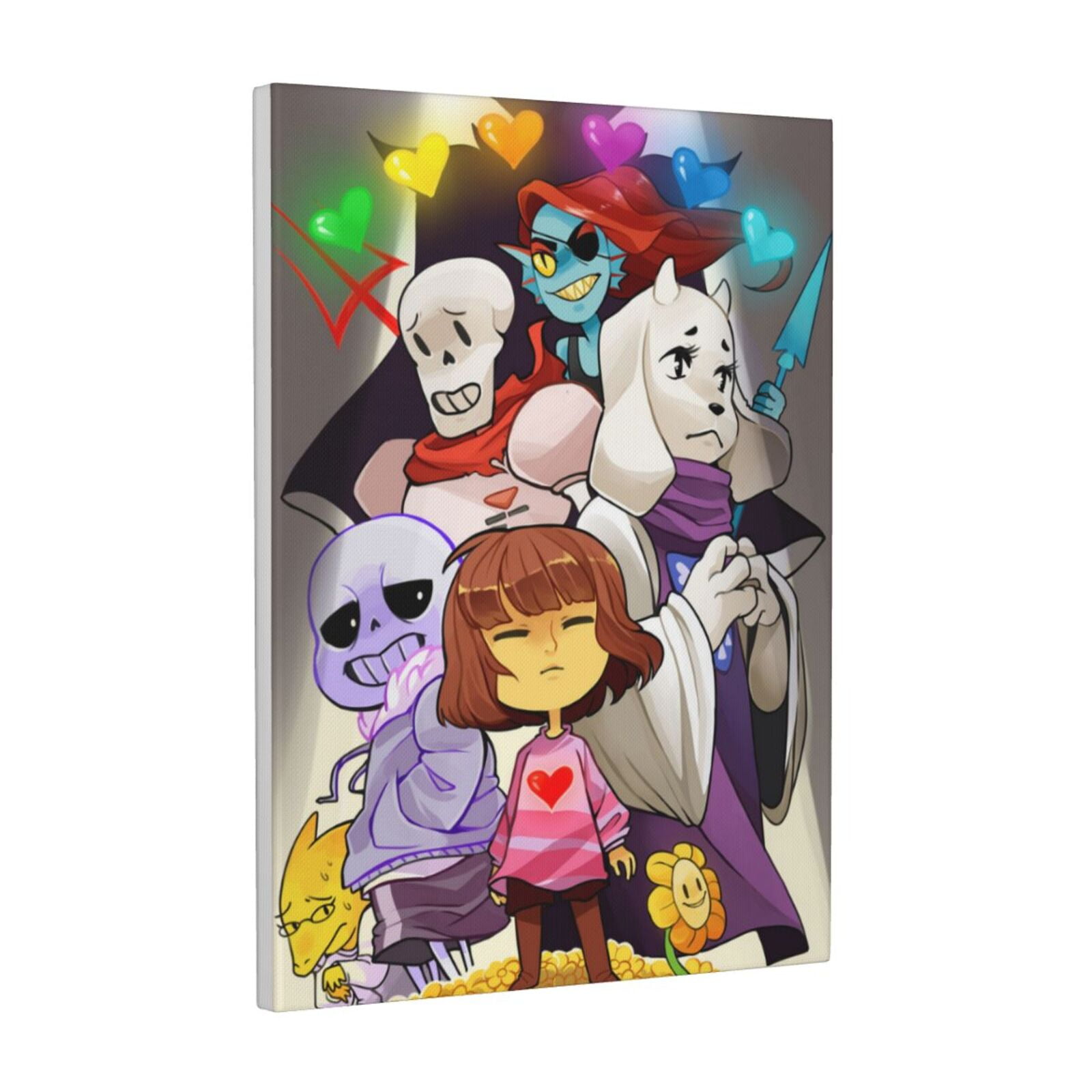 Scary Undertale Canvas Decorative Picture Frame Wall Poster Art ...
