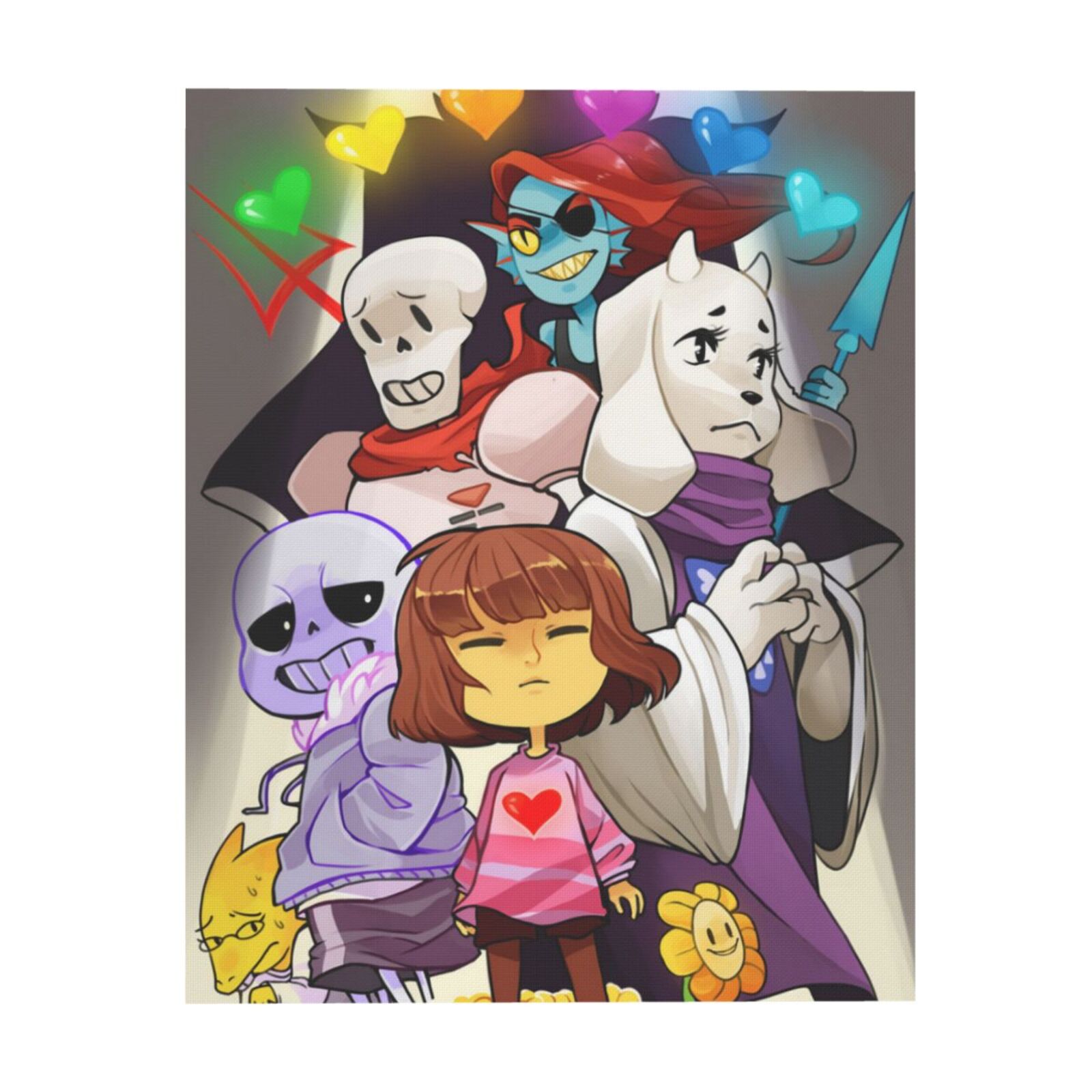 Scary Undertale Canvas Decorative Poster Gift Art Picture Painting ...