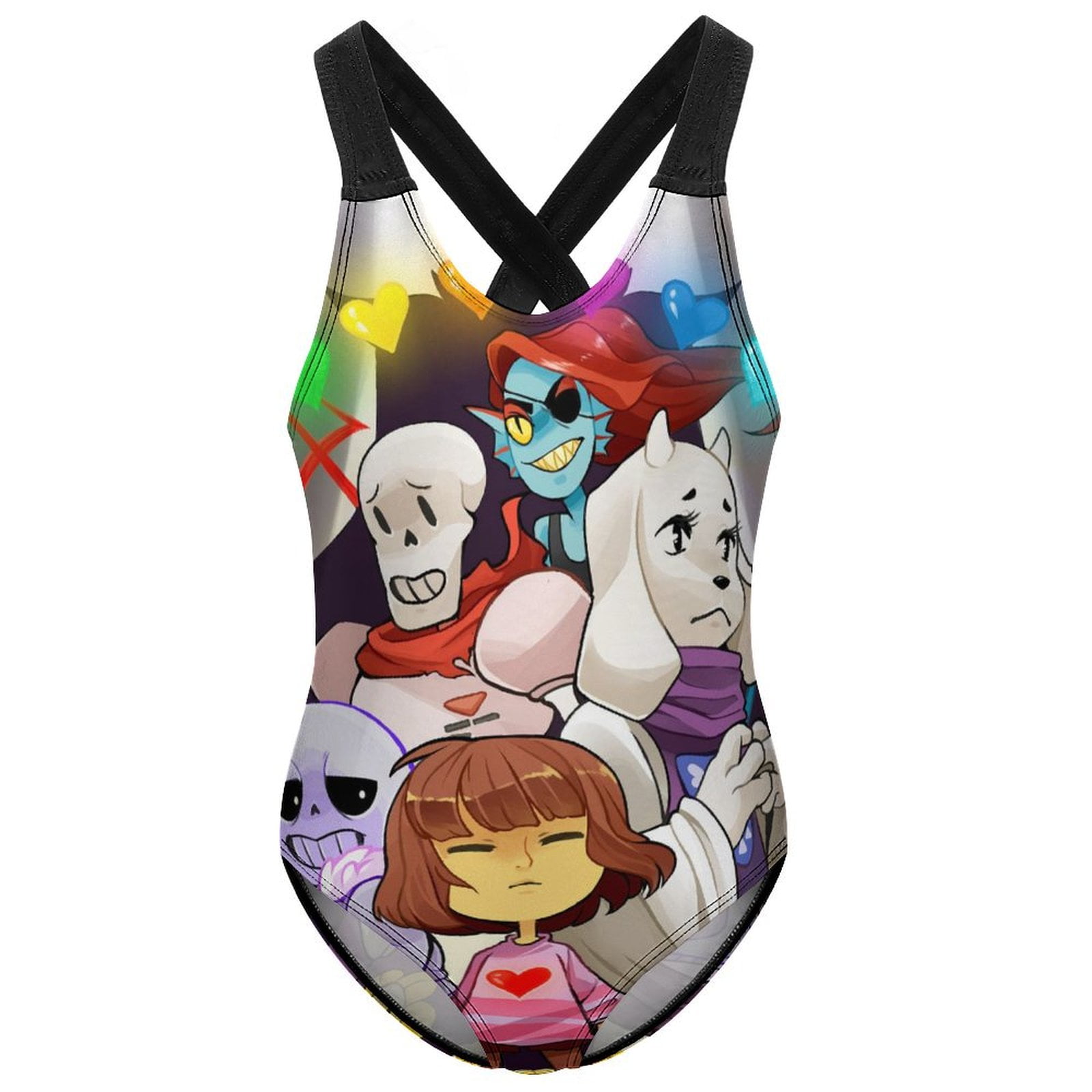 Scary Undertale Children's One-piece Swimsuit Summer Girl's Swimming ...