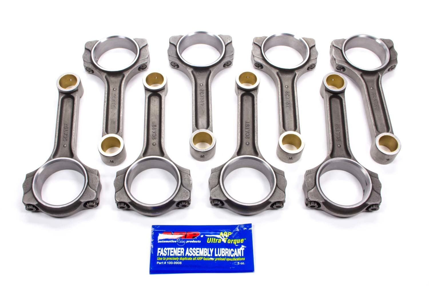 Scat Enterprises SBC 4340 Forged I-Beam Rods 6.200 w/7/16 Bolts ...