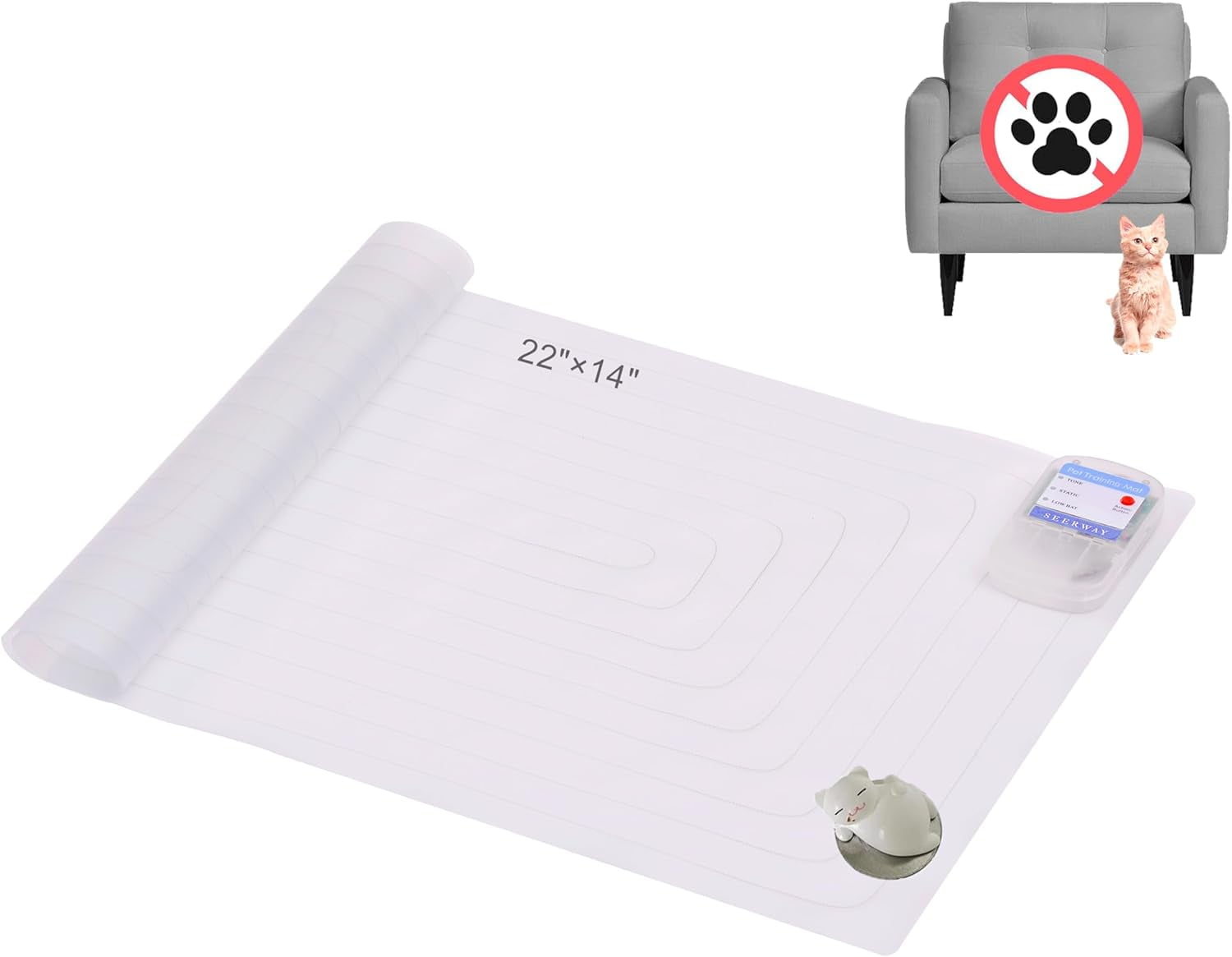Scat Pet Shock Mat with Tester, Shock Pads for Dogs and Cats Training ...