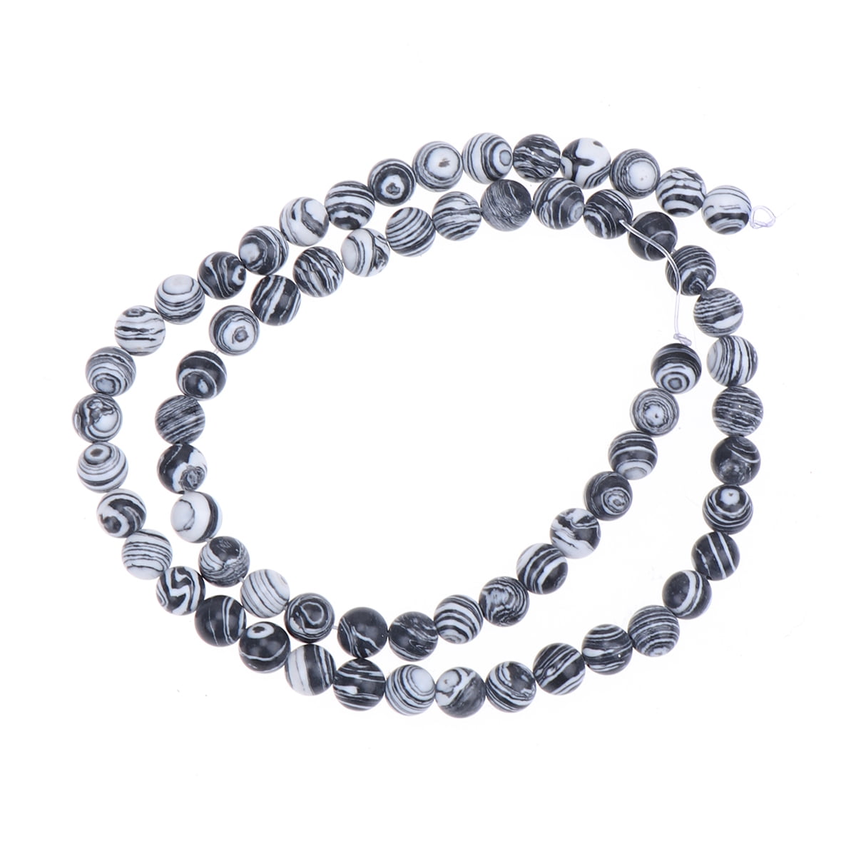 BESTOYARD Colored Stone Beads for DIY Craft Projects 62pcs Black Round ...