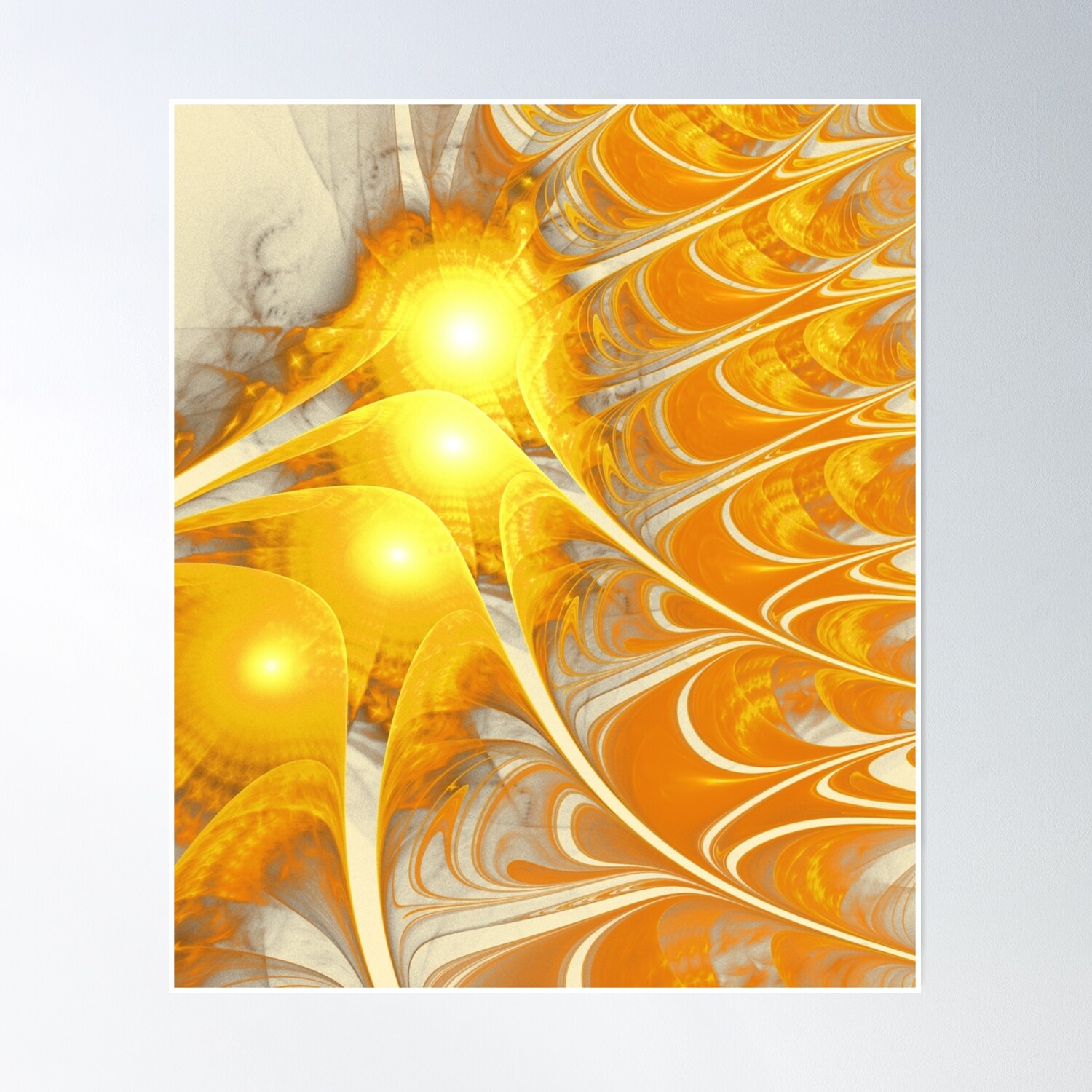 Scattered Sun Poster Wall Art, Modern Wall Decor, 8x12 UNFRAMED ...
