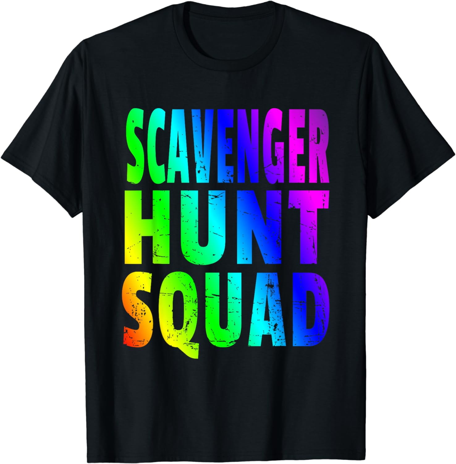 Scavenger Hunt Squad - Fun Matching Team Rainbow T-Shirt - Walmart.com