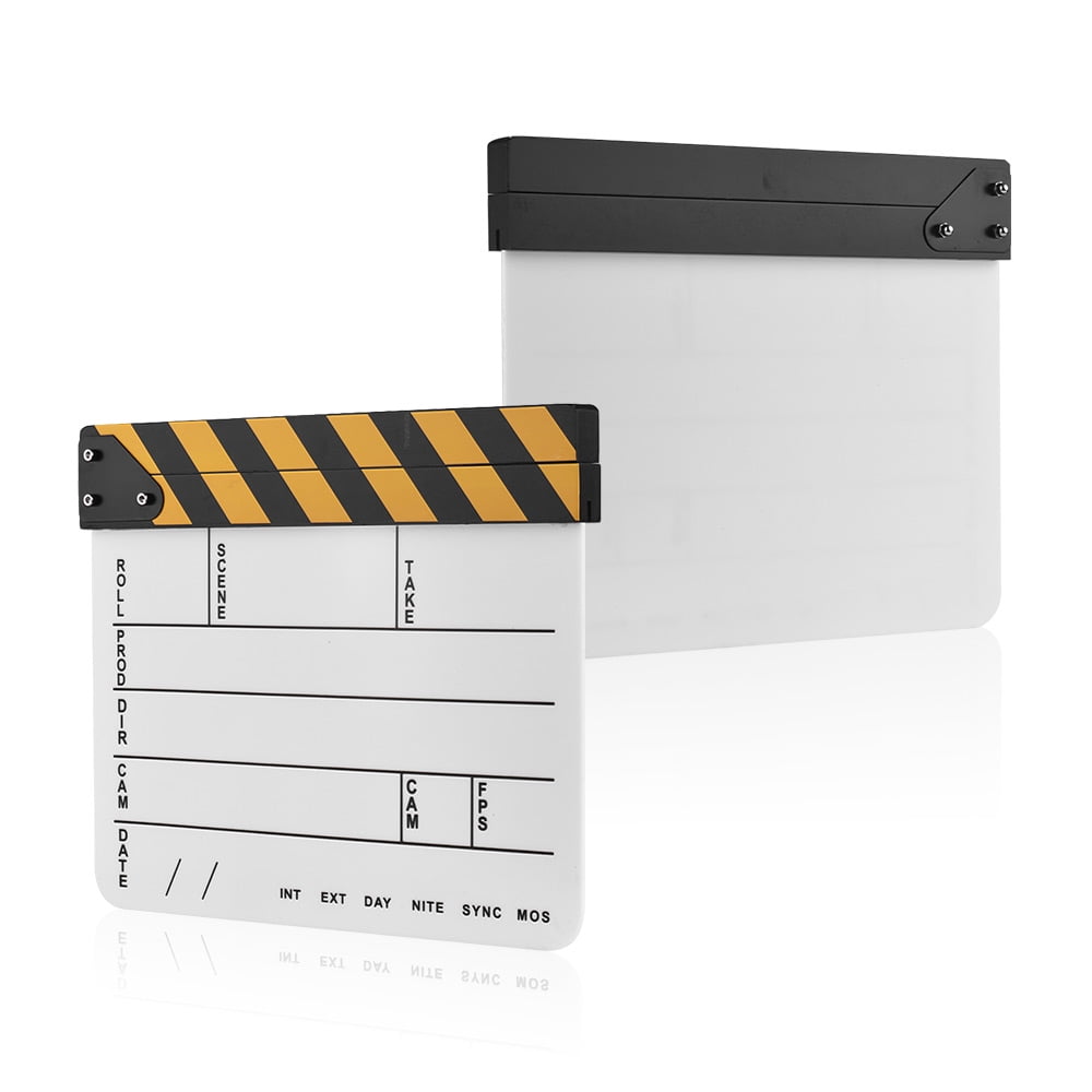 Scene Dry Erase Acrylic Director Film Clapboard Movie TV Cut Action ...
