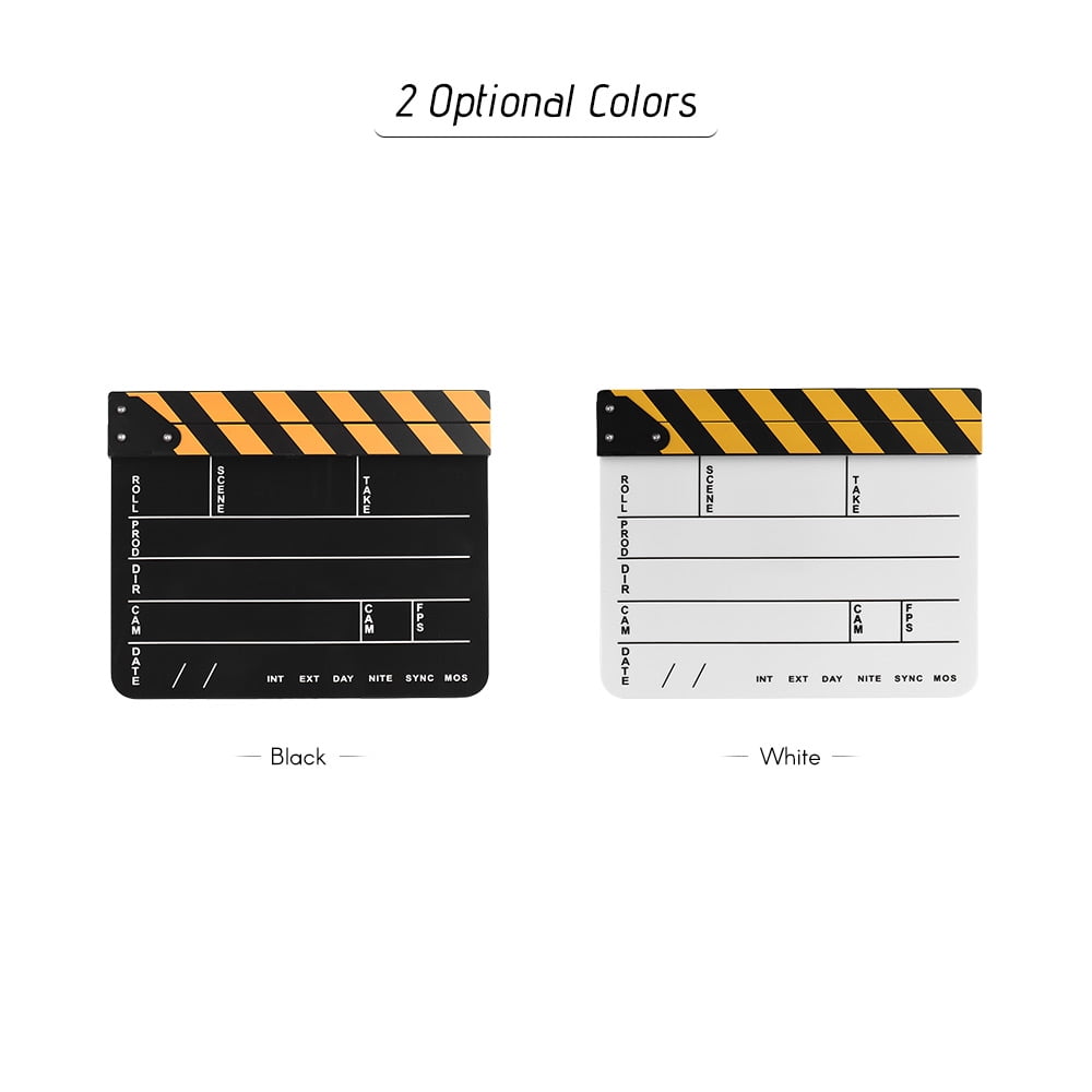 Scene Dry Erase Acrylic Director Film Clapboard Movie TV Cut Action ...