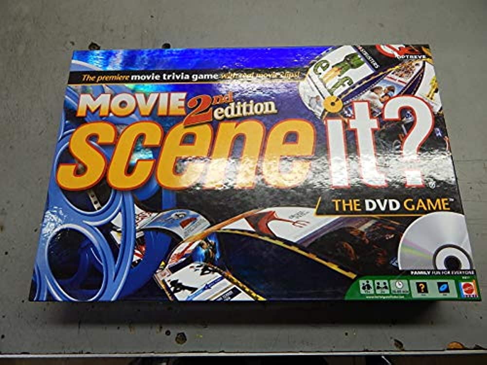 Mattel Scene It? Movie 2nd Edition Board Game, 2 Players, Trivia Game ...