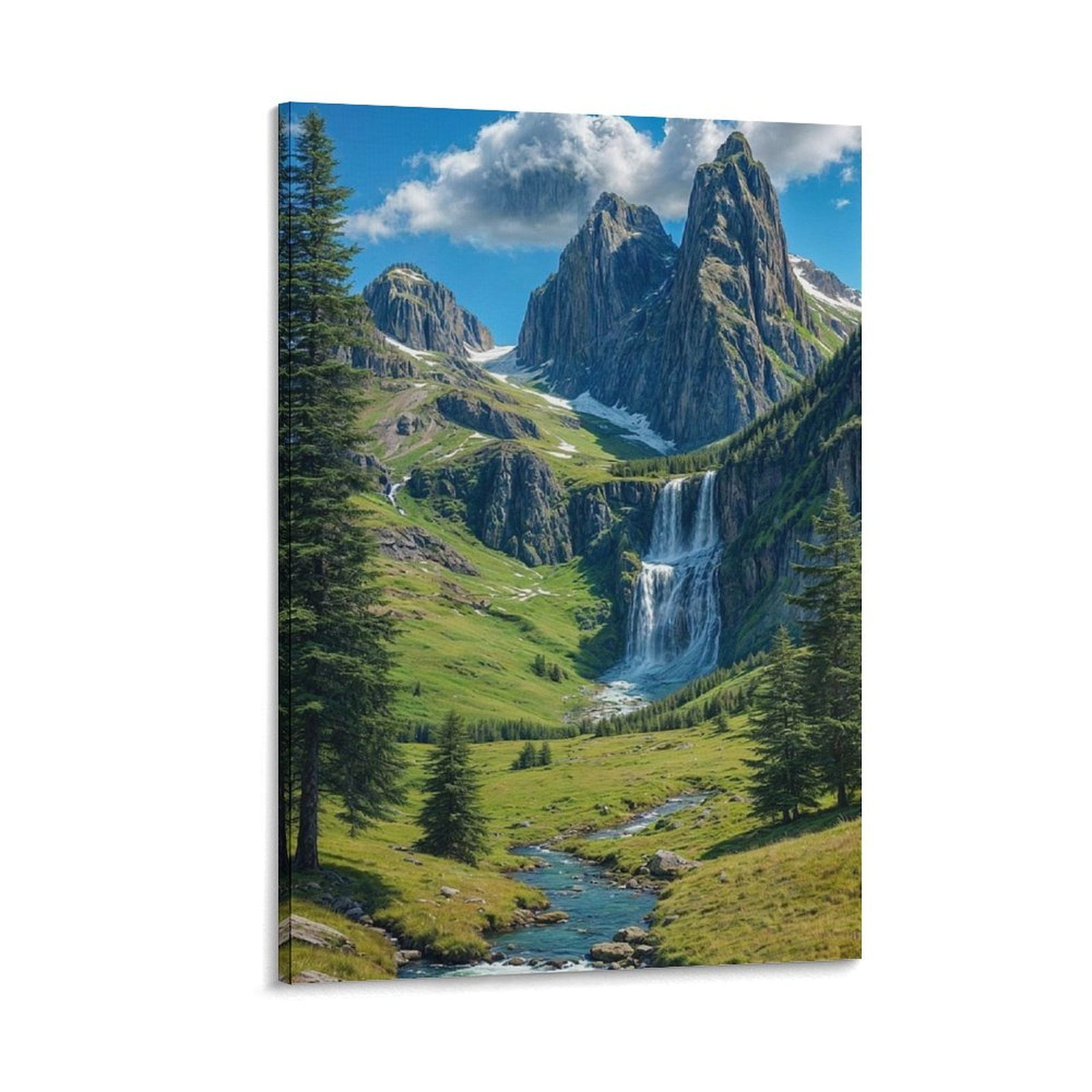 Sceneries Waterfalls Poster Posters Wall Art Painting Canvas Gift ...