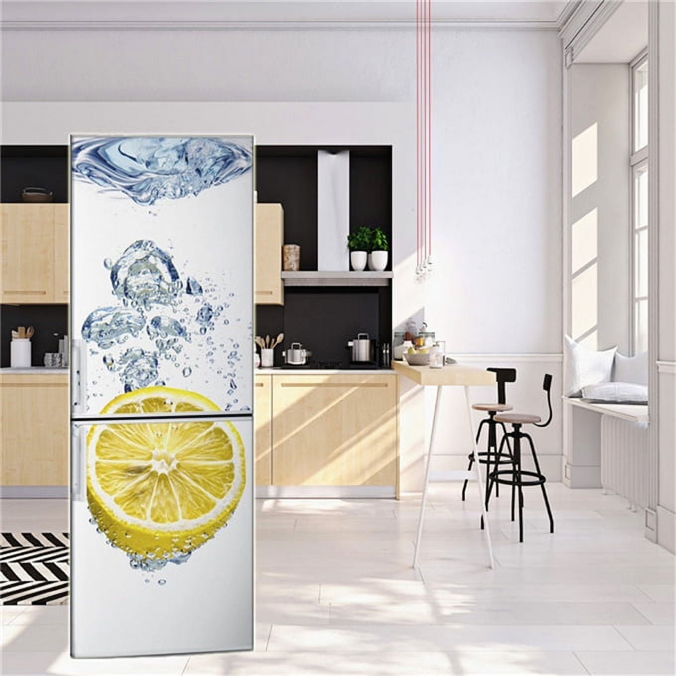 Scenery Fridge Sticker Vinyl Self Adhesive Refrigerator Wallpaper Home ...