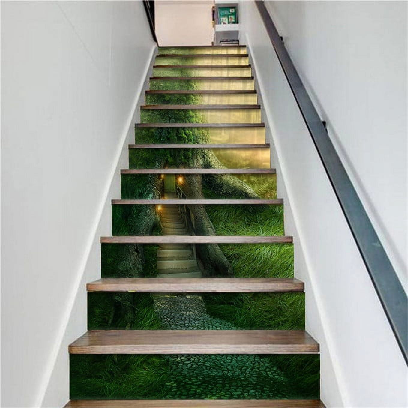 Scenery Waterfall Stair Sticker DIY Vinyl Self-Adhesive Stairway ...