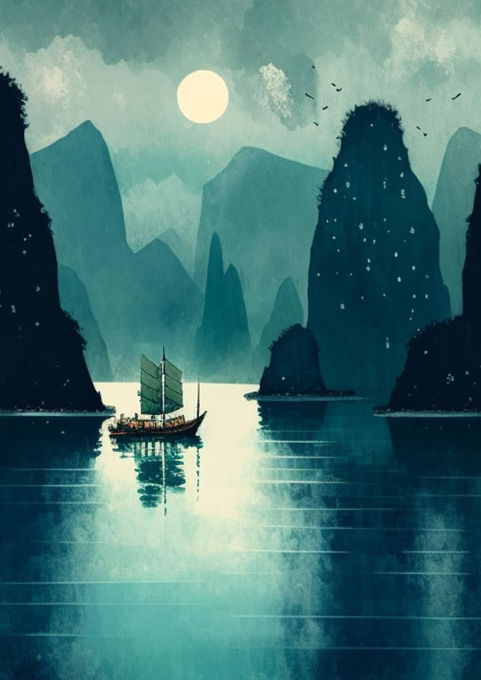 Scenic Art Jigsaw Puzzle,Boat in The sea Puzzles for Adults,Unique ...