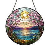 Scenic Blooming Tree Glass Suncatcher - Walmart.com