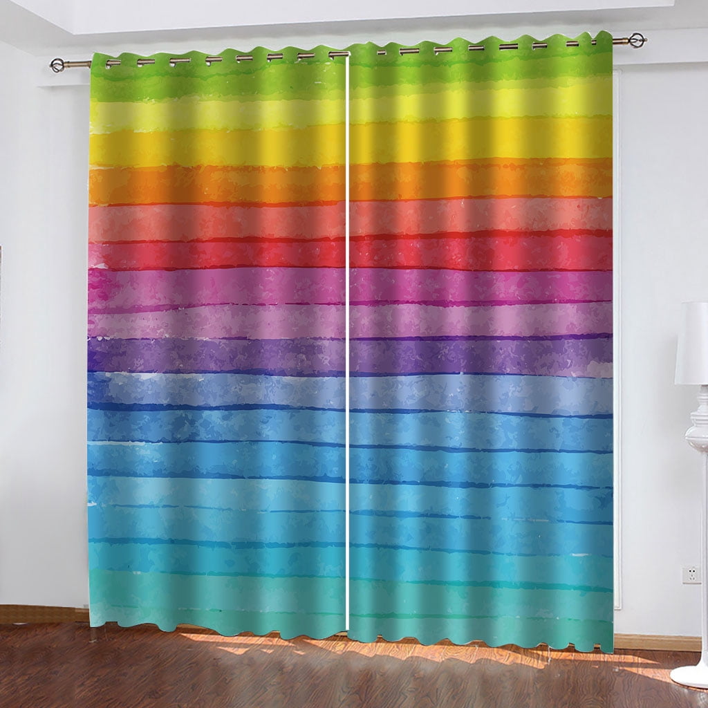 Scenic Curtains for Bedroom Window Curtains for Living Room Green ...