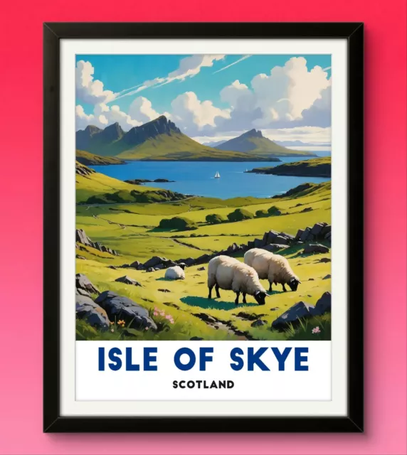 Scenic Isle Of Skye Scotland Poster, Highland Landscape NO FRAMED ...
