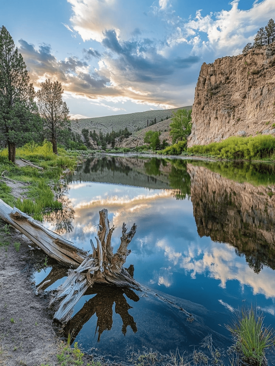 Scenic Lake Reflection Canvas Print/Wall Art， Perfect for Living Room ...