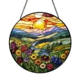 Scenic Mountain River Window Hanging – Decorative Glass - Walmart.com