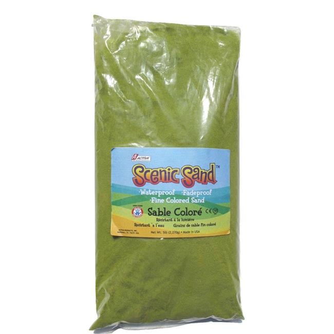 Scenic Sand 5 lbs Activa Bag of Light Green Colored Sand - Walmart.com