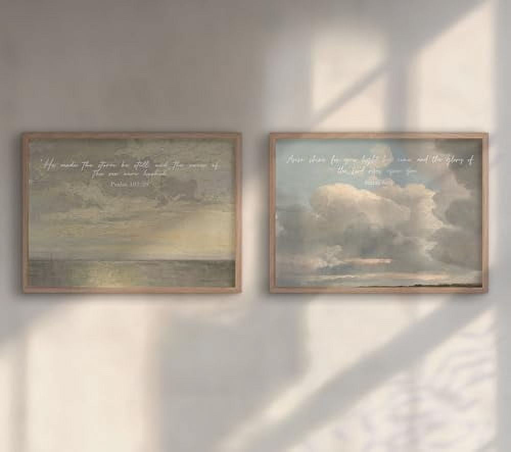 | Scenic Scripture Art Set of 6 | Bible Verse Wall Art, Inspirational ...