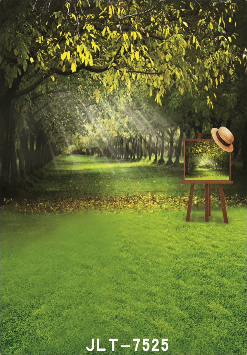 Scenic Spring Green Tree Drawing board Wedding Children Vinyl ...