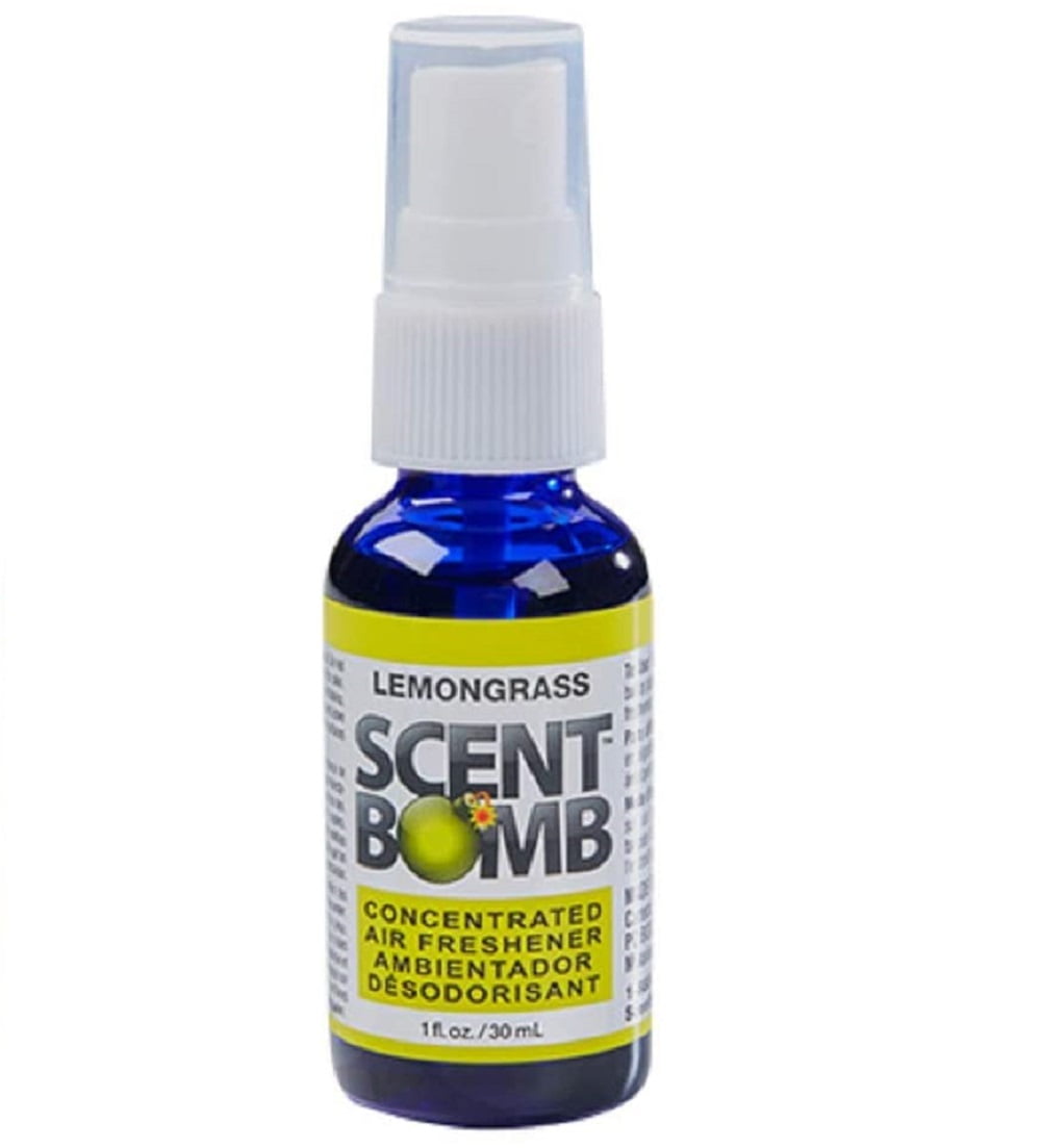 Scent Bomb Lemongrass Air Freshener Spray, Oil-Based, Long-Lasting ...