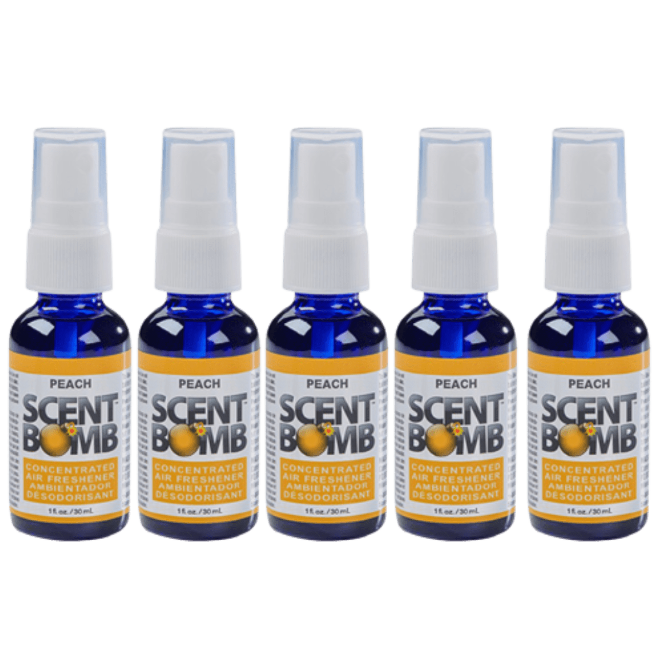 Scent Bomb Air Freshener Spray, Peach Oil-Based Odor Eliminator, Long ...