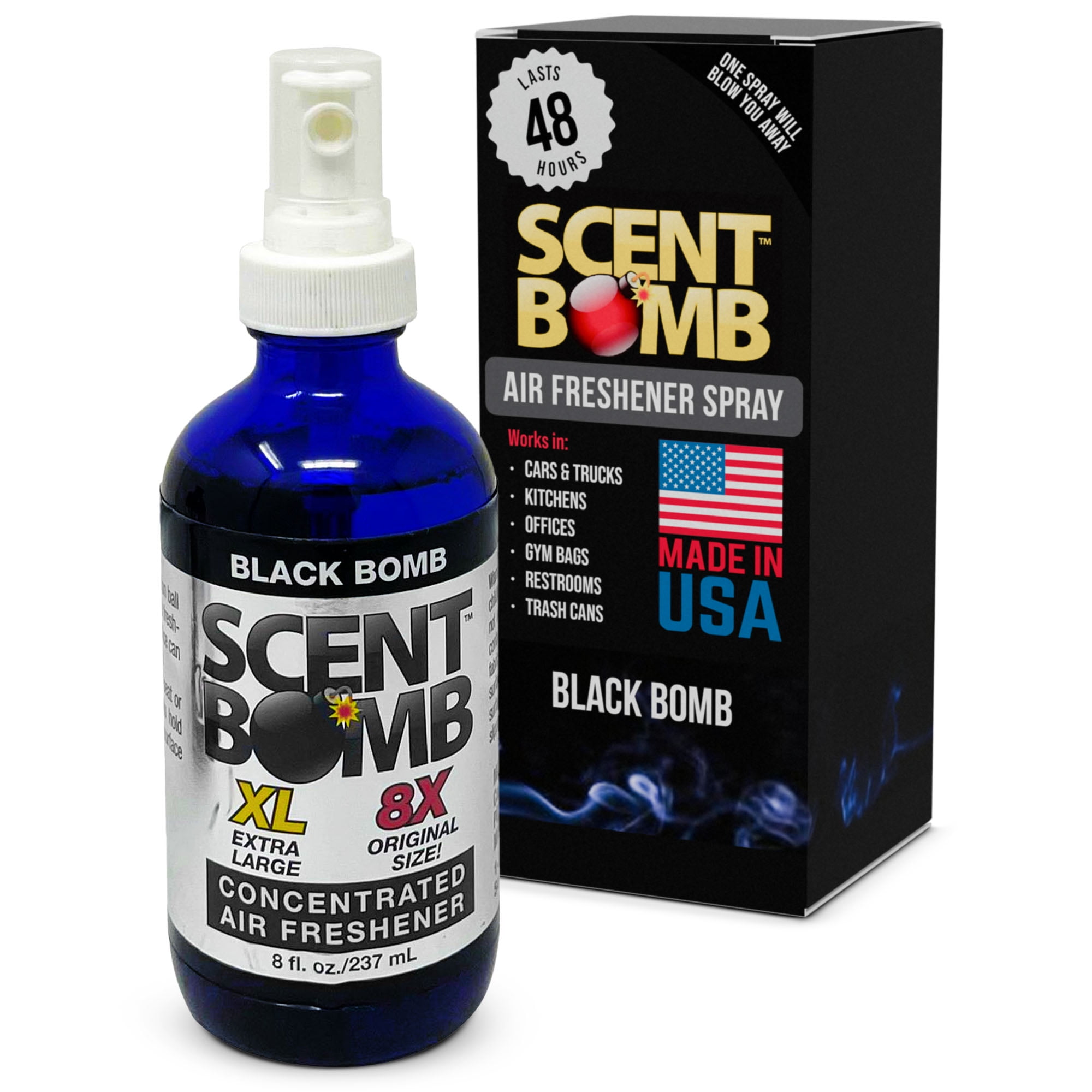 Scent Bomb Black Bomb Air Freshener Spray, Long-Lasting Odor Eliminator ...