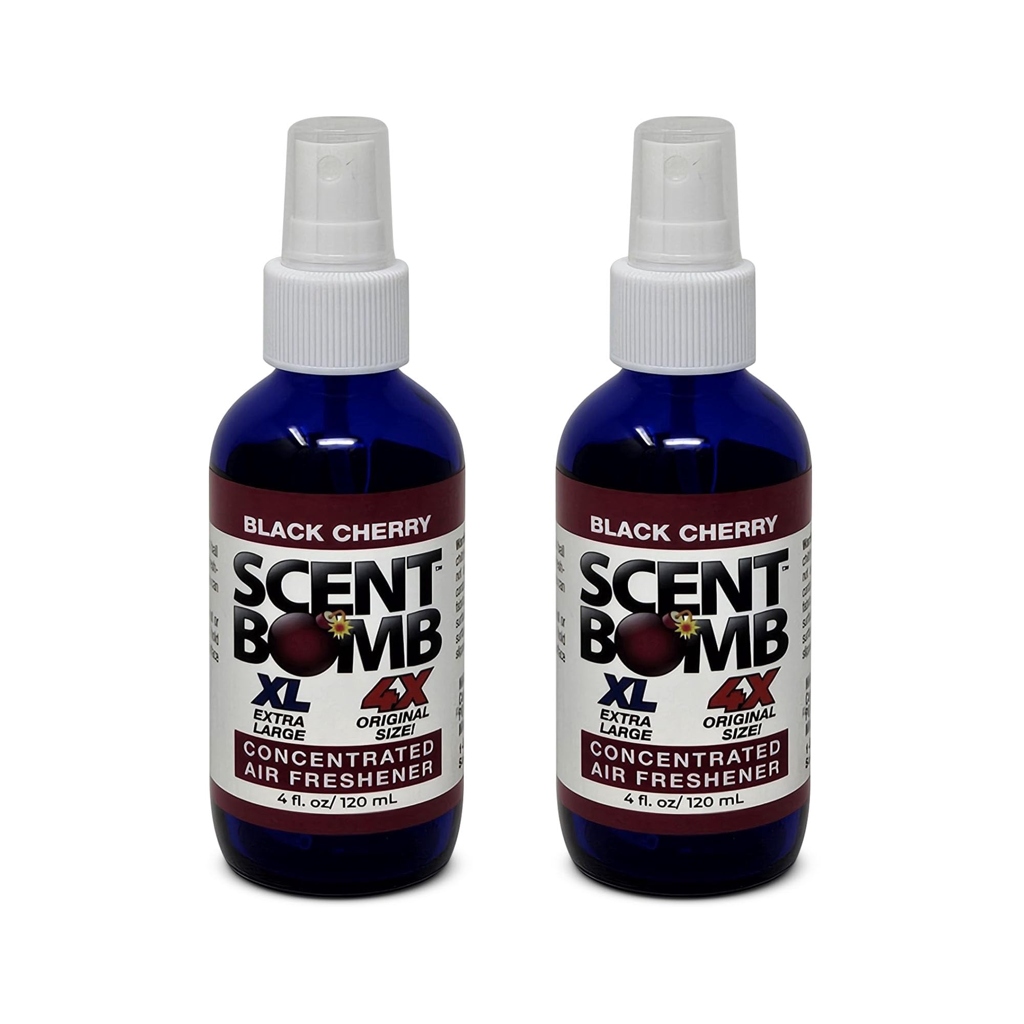 Scent Bomb Black Cherry Air Freshener Spray 2-Pack, Long-Lasting Odor ...