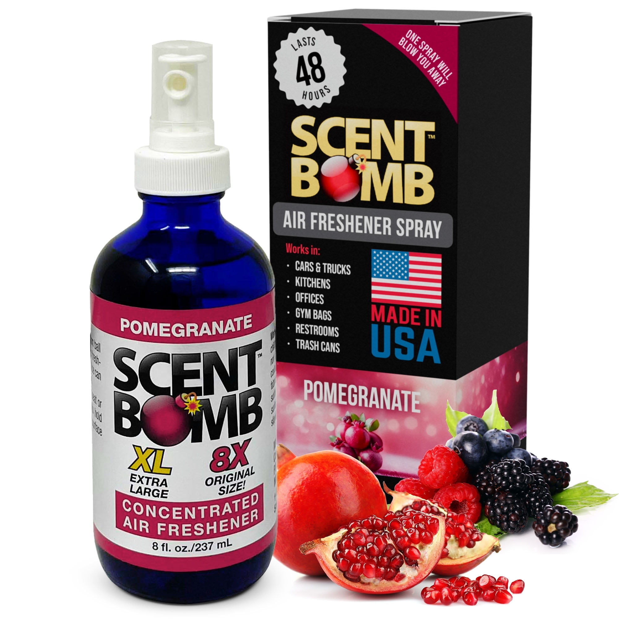 Scent Bomb Pomegranate Air Freshener Spray, Long-Lasting Odor ...