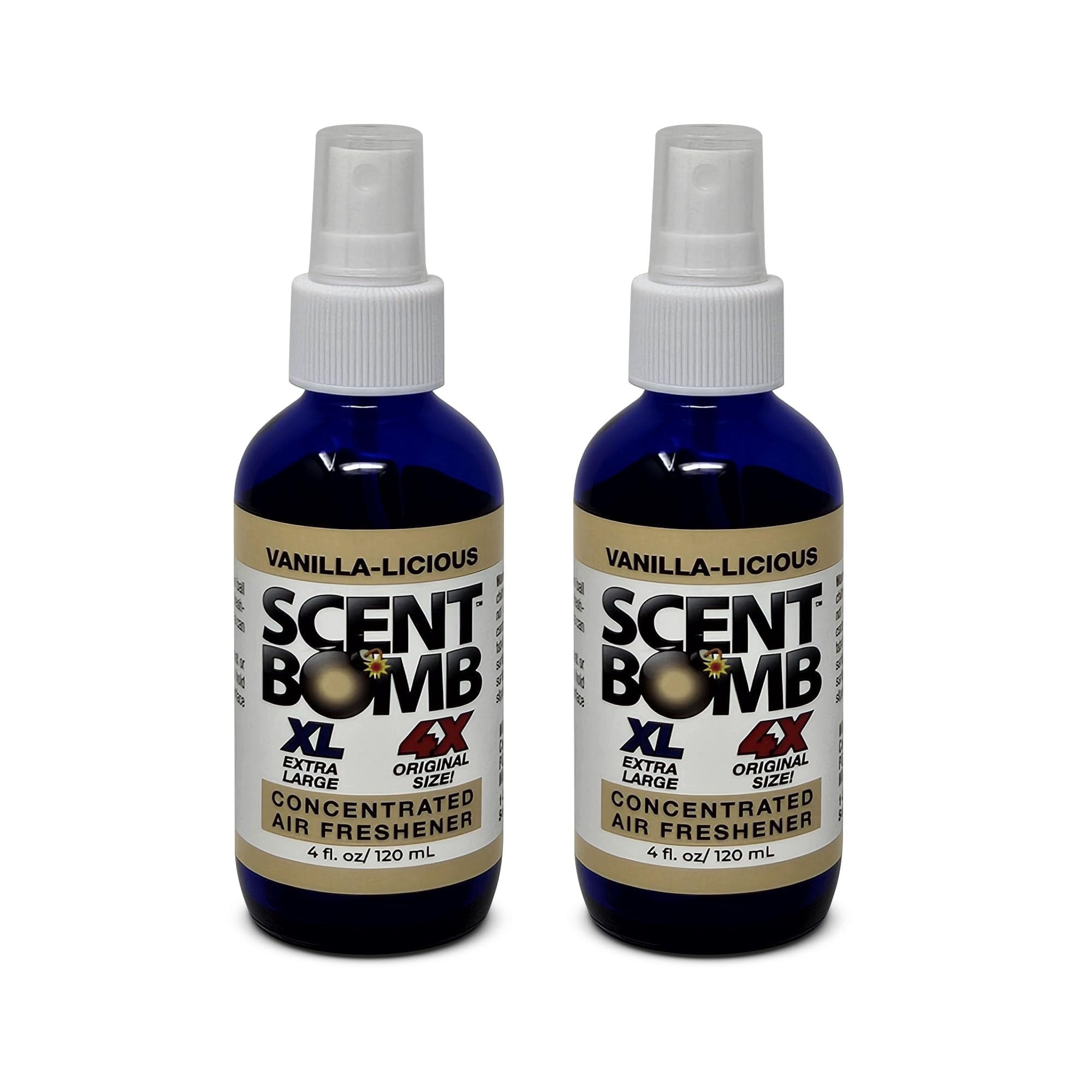 Scent Bomb Vanilla-liscous Air Freshener 4oz Spray 2-Pack, Long-Lasting ...