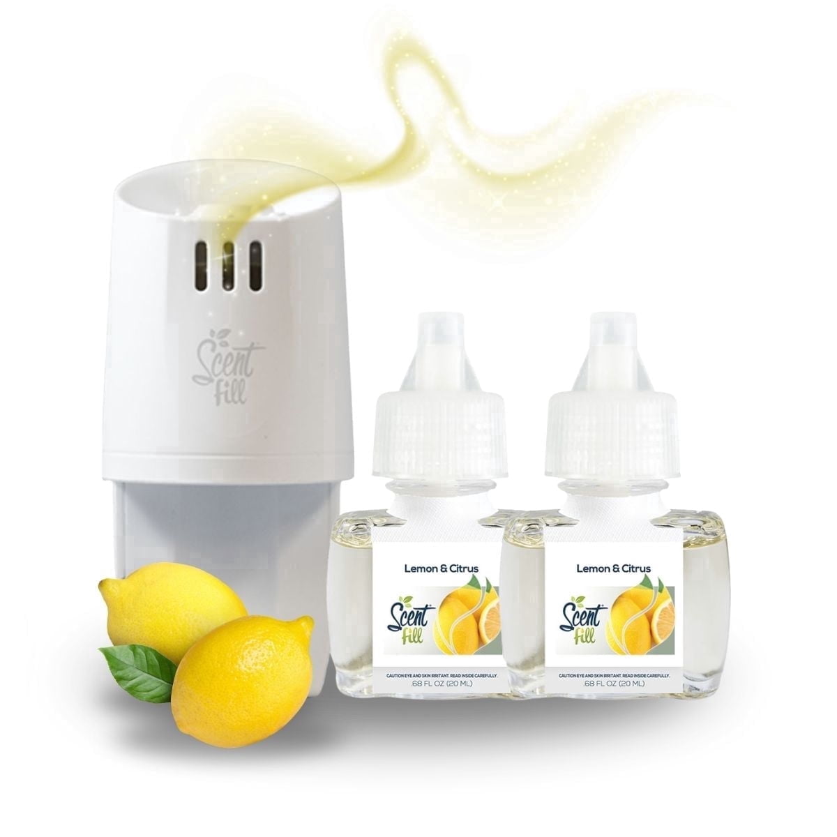 Scent Fill Lemon and Citrus Plug-In Air Freshener Starter Kit, 2 ...