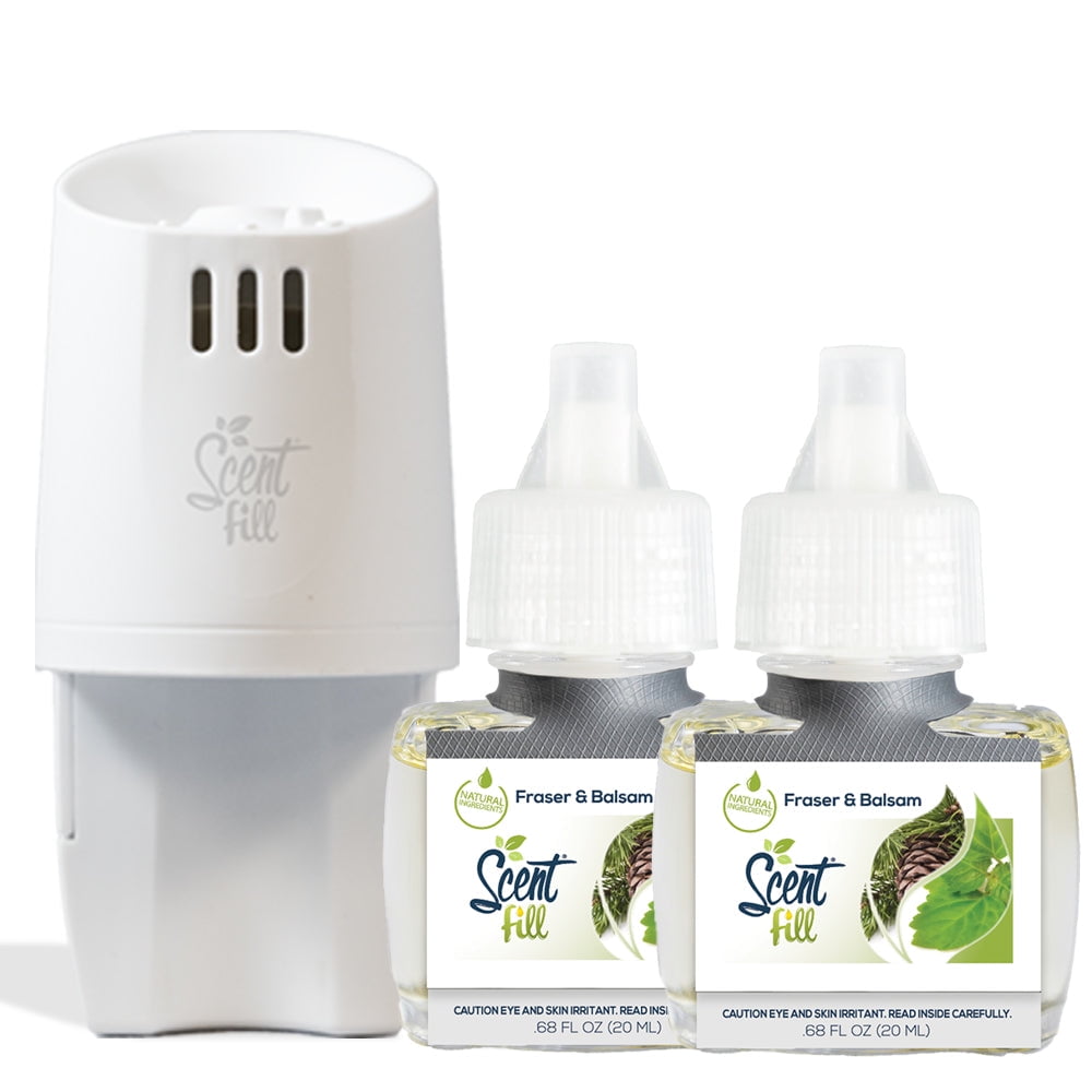 Scent Fill Fraser Fir Plug in Air Freshener Starter Kit, Scented Oil ...