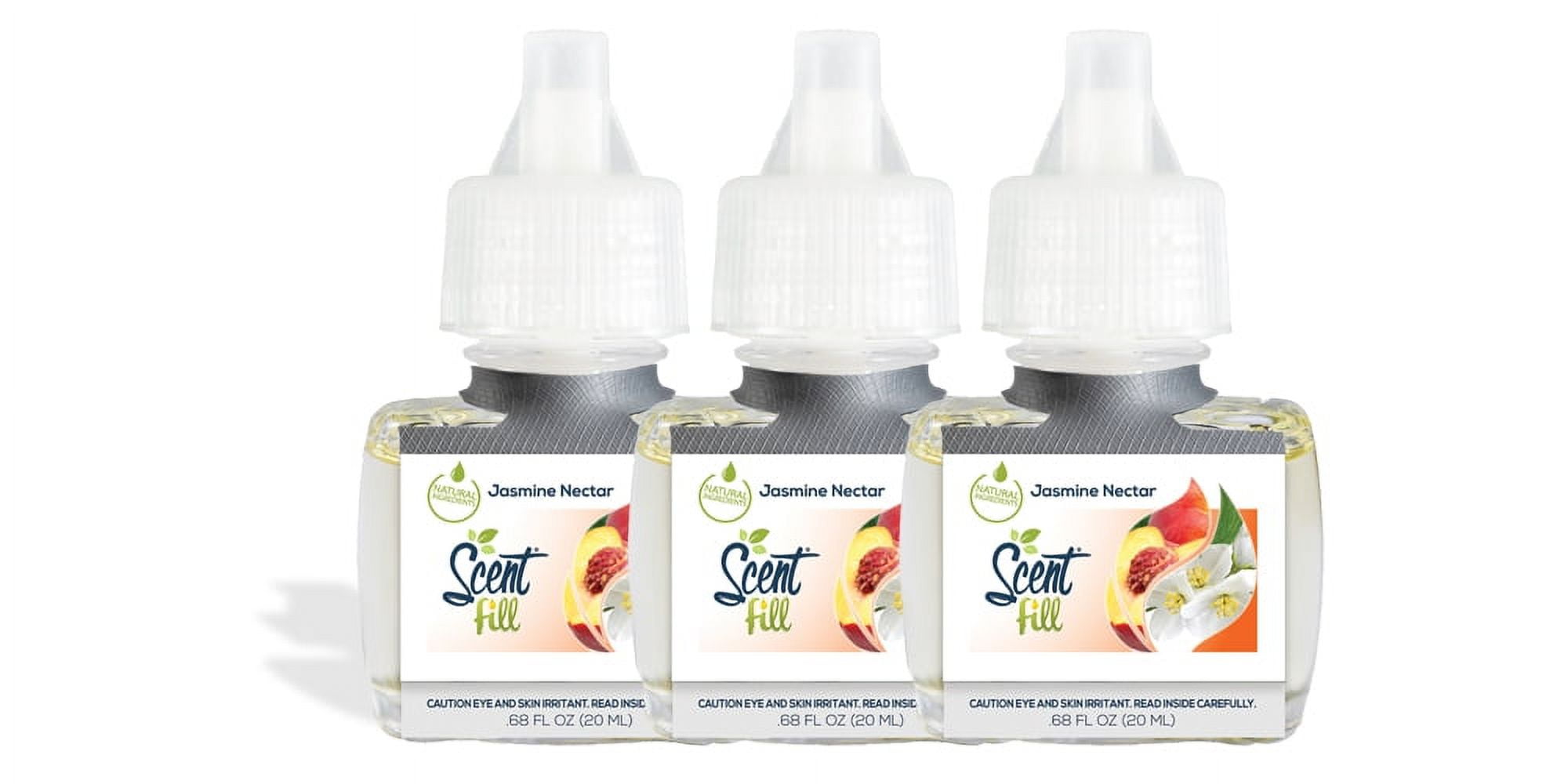 Scent Fill Jasmine Nectar Plug in Refill Air Freshener, 3 Scented Oil ...