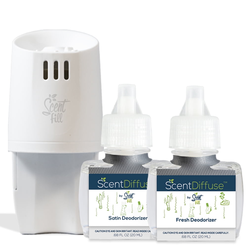 Scent Fill Satin & Fresh Deodorizer Plug-in Air Freshener with 2 ...
