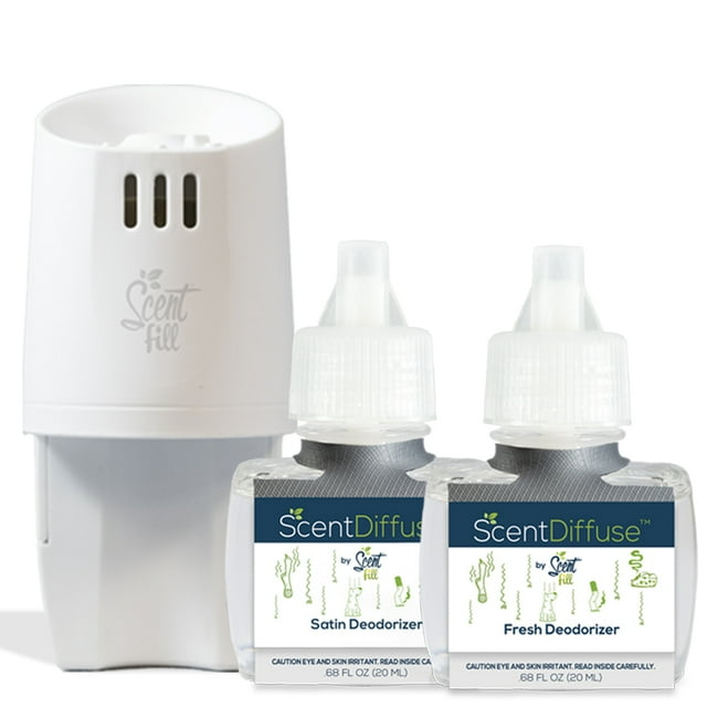 Scent Fill Satin & Fresh Deodorizer Plug in Air Freshener, 2 Refills ...